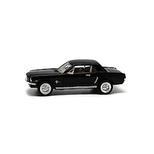 1964 1/2 Ford Mustang In Black Diecast 1:36 Scale By Kinsmart