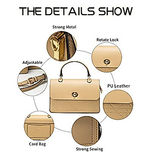 VASETA Handbag Satchel Shoulder Bag Totebag Designer Tote Retro Ladies PU Leather Casual Designer Tote Retro Ladies PU Leather Casual Work Tote