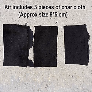 SXTL Fire Piston Kit with Char Cloth and Tinder Emergency Fire Starter Camping Fire Starter