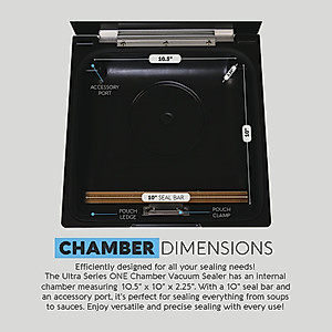 Avid Armor - Chamber Vacuum Sealer Machine USV1 Ultra SeriesONE, Food Sealer for Wet Foods, Meat Sealers, Packing Machine, Compact Vacuum Chamber Sealer with 10-Inch Vacuum Sealer Bar