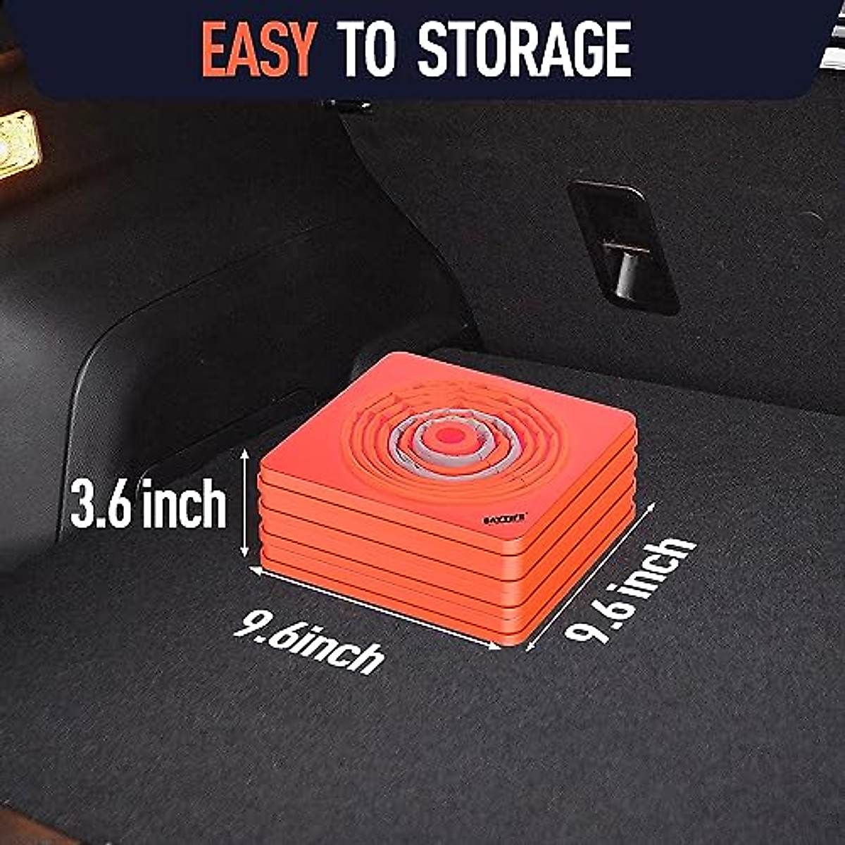 BATTIFE [4 Pack] 18'' inch Collapsible Traffic Safety Cones, Orange Cones, Multi Purpose Pop-up Cones with Reflective Collar, for Road Parking, Driving Practice