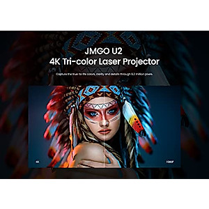 JMGO O1 Series of Ultra Short Throw Projectors and JMGO U2 Laser TV, Three Smart pojectors with Dynaudio Speakers, Auto Focus & Keystone Correction, Home Theater