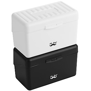 Mr. Pen- Index Card Holder, 2 Pack, 3x5 Index Card Box, Note Card Holder, Flash Card Box, Index Card Holder Box, Note Card Box, Flash Card Holder, Notecard Box, Notecard Holder, Flash Card Organizer