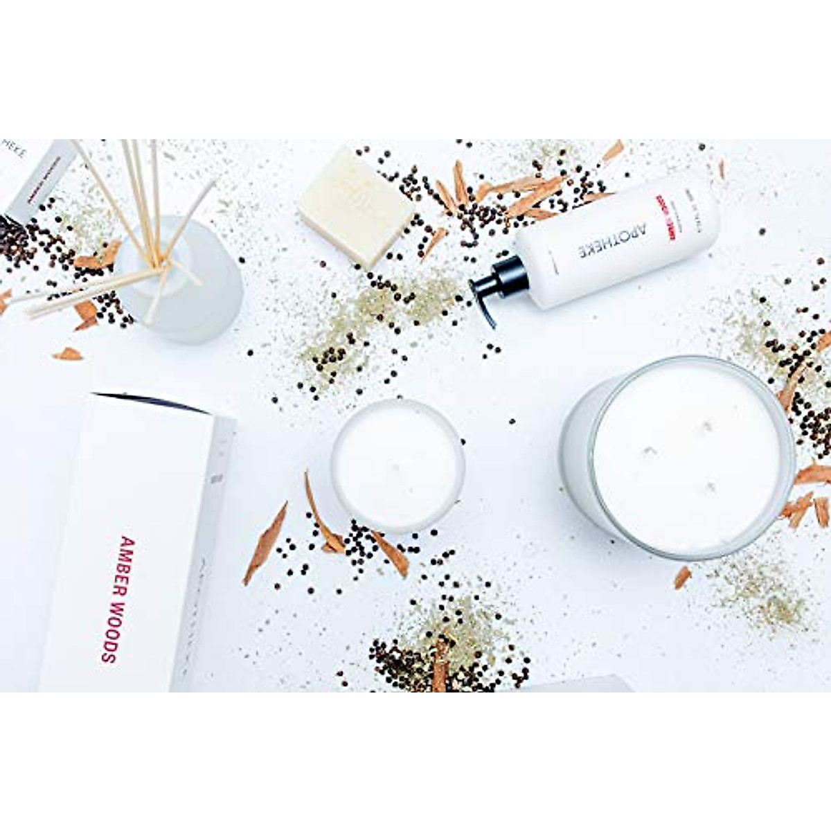 Apotheke Signature Amber Woods Candle, 1 EA