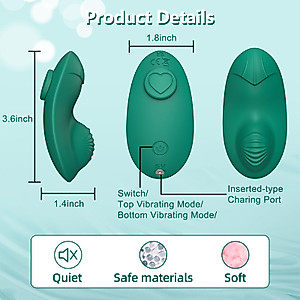 Wearable Panty Vibrator Adult Sex Toys-App Remote Control Mini Butterfly Clitoral Vibrator with Strong Magnetic Clip and 9 Vibrating Modes for Women Couple