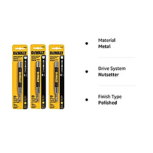 DEWALT DW2055 Magnetic Bit Tip Holder (3 PACK)