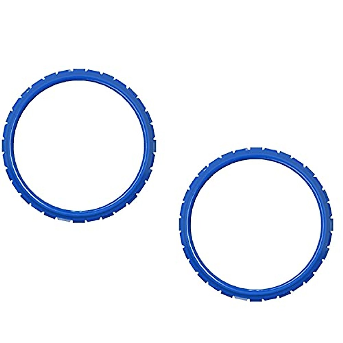 Yaner Glossy Replacement Accessories Accent Rings for DualSense 5 PS5 Controller - Controller NOT Included(Blue）