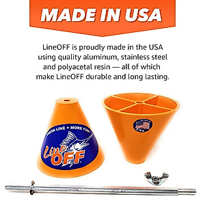 LineOff High-Speed Fishing Line Remover, Fast, Portable and Efficient Fishing Line Stripping Tool, Line Remover, Great Fishing Gifts for Men