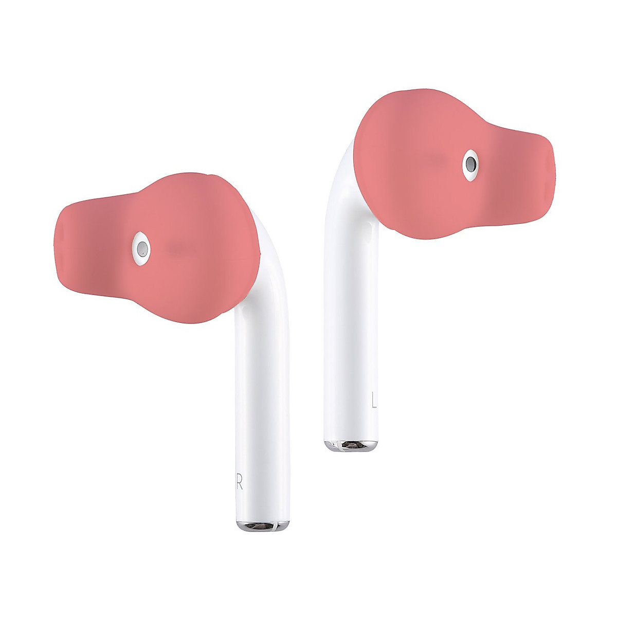 ACOUS Design Purest Earbuds Covers Anti-Slip Sport Covers Compatible with Apple EarPods and AirPods (Pale Red)