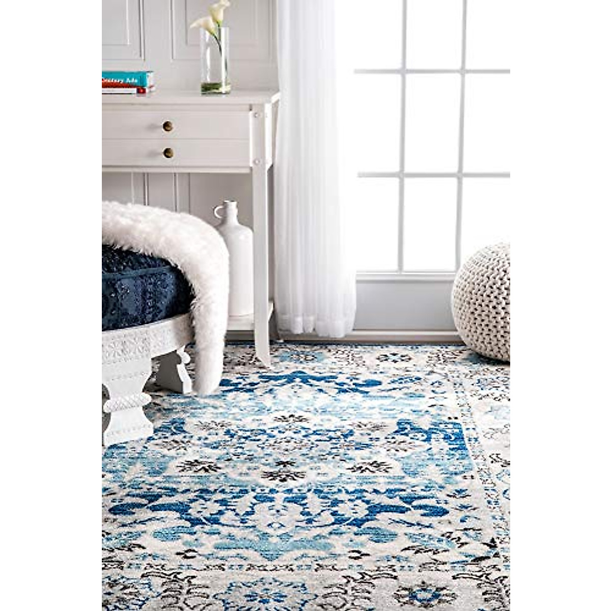 nuLOOM Tameika Area Rug, 8x10, Aqua