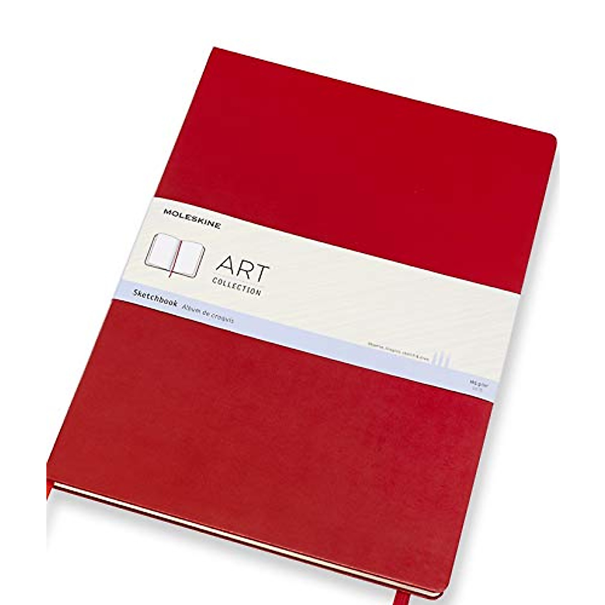 Moleskine Art Sketchbook, Hard Cover, A3 (11.75" x 16.5") Plain/Blank, Scarlet Red, 96 Pages