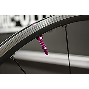 Muc Off 1051 Black Tubeless Presta Valves, 44mm - Premium No Leak Bicycle Valves with Integrated Valve Core Removal Tool