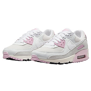 Nike Women's Air Max 90 White/Sail-Med Soft Pink (FN7489 100) - 7