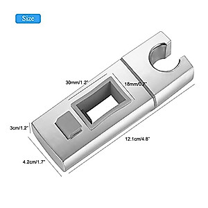 QAZWSXED LESANGBAIHUODIAN Shower Head Bracket Fixture Part Fit for Bathroom Accessories Bathing Sprinkling Rack Bath Sprinkler Fixator Stable Mount Holder, 12 0x4 0x2 8cm, HCZLLHSSS-120X40X28CM