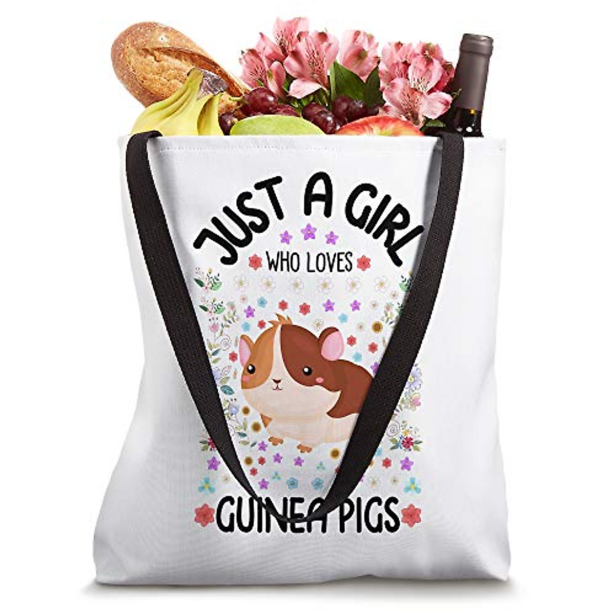 Kids Funny Guinea Pig Gift Just A Girl Who Loves Guinea Pigs Tote Bag