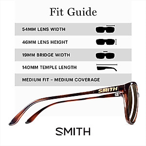 SMITH Cheetah Sunglasses with Polarized Lenses – Performance Sports Active Cat Eye Sunglasses – For Women – Tortoise + Brown Gradient Polarized Lenses