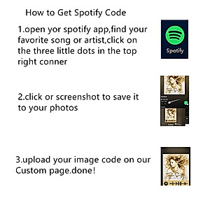 LiFashion Personalized Spotify Code Bracelet Custom Stainless Steel Adjusted Black White Beaded Onyx Music Spotify Scan Code Display Song Bracelets Inspirational Jewelry for Men Women