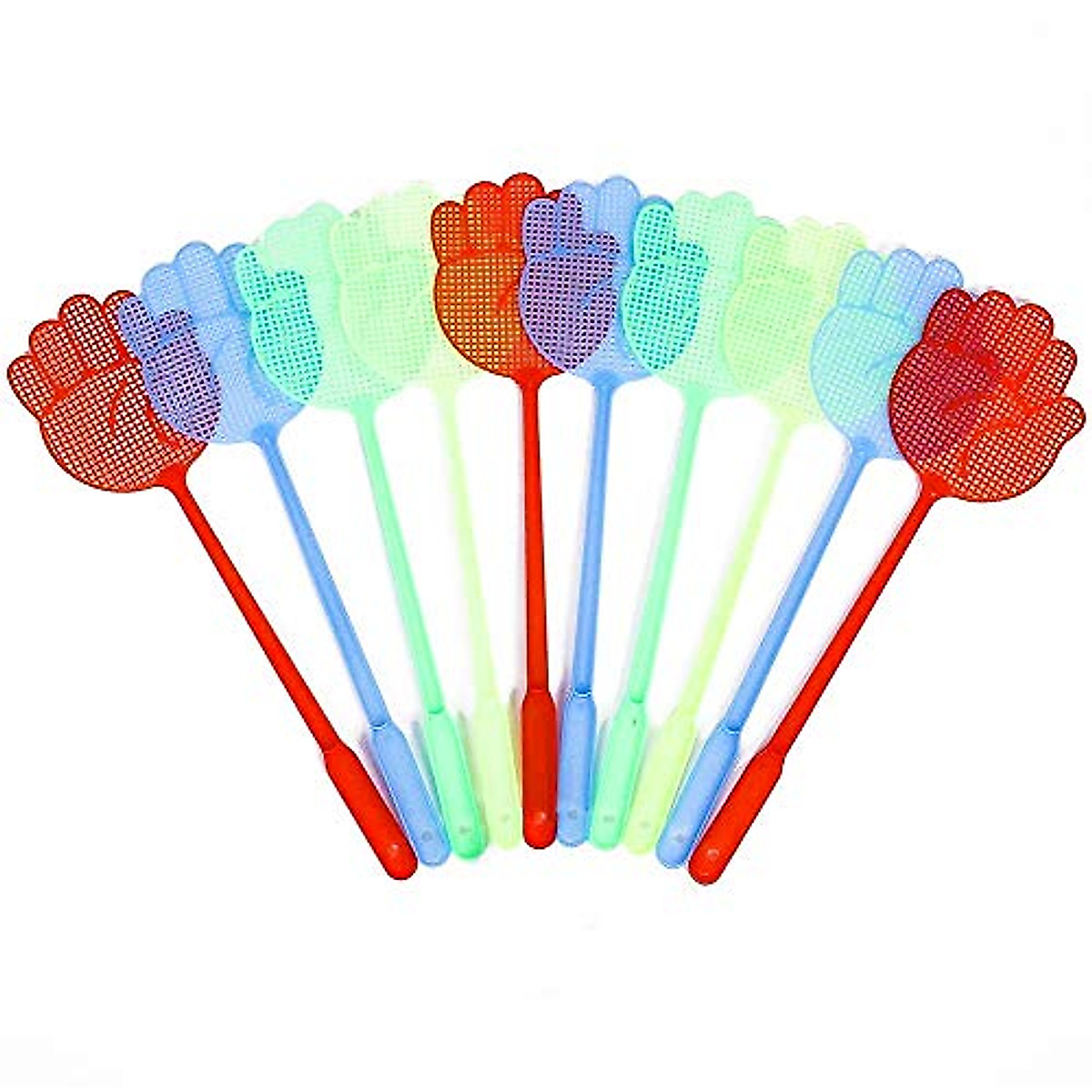 ValueHall Fly Swatter 10 Pack Fly Swatters Multi-Colors Manual Plastic Fly Swatter Set V7022