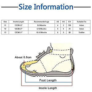 Lykmera Spring Autumn Children Baby Toddler Shoes Girls Round Toe Lightweight Comfortable Solid Hook Loop Walking Shoes (Pink, 0-6 Months)