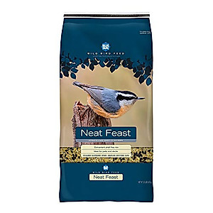 Blue Seal Neat Feast Wild Bird Seed | Convenient Shell-Free Mix | Attracts Wide Variety of Birds | 20 Pound Bag