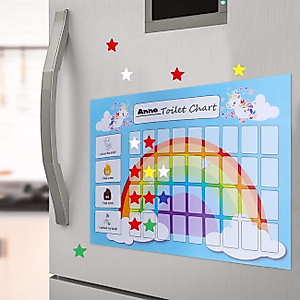 GWHOLE 2 Pack of Unicorn Potty Training & Toilet Training Reward Chart with 270 Star Stickers for Toddlers, Boys, Girls