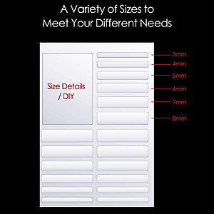 WILLBOND Ring Size Adjuster for Loose Ring Clear Invisible Ring Size Reducer Jewelry Guard Sizer Loose Ring Tightener Fit Any Rings for Preventing Ring from Loosening and Slipping Off (9 Sheets)