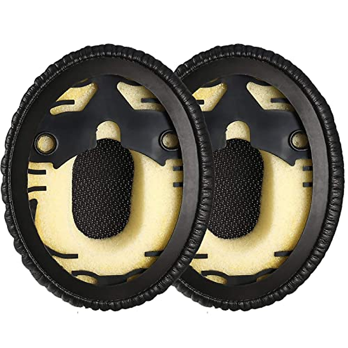 JULONGCR QC3 Replacement Pads Quietcomfort 3 Earpads Ear Pads Cushion Kit Parts Accessories Compatible with Bose Quietcomfort 3 Headphones.