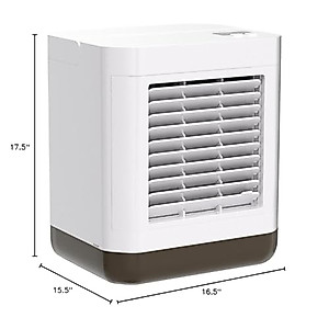 Portable Air Conditioners, Rechargeable Desktop Fan with 3-speed, Cordless Personal Air Cooler with Handle, Evaporative Air Cooling Conditioner for Home, Bedroom, Office, Camping Tent