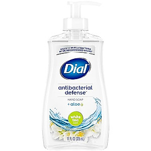 Dial Antibacterial Liquid Hand Soap, White Tea, 11 fl oz (Pack of 4)
