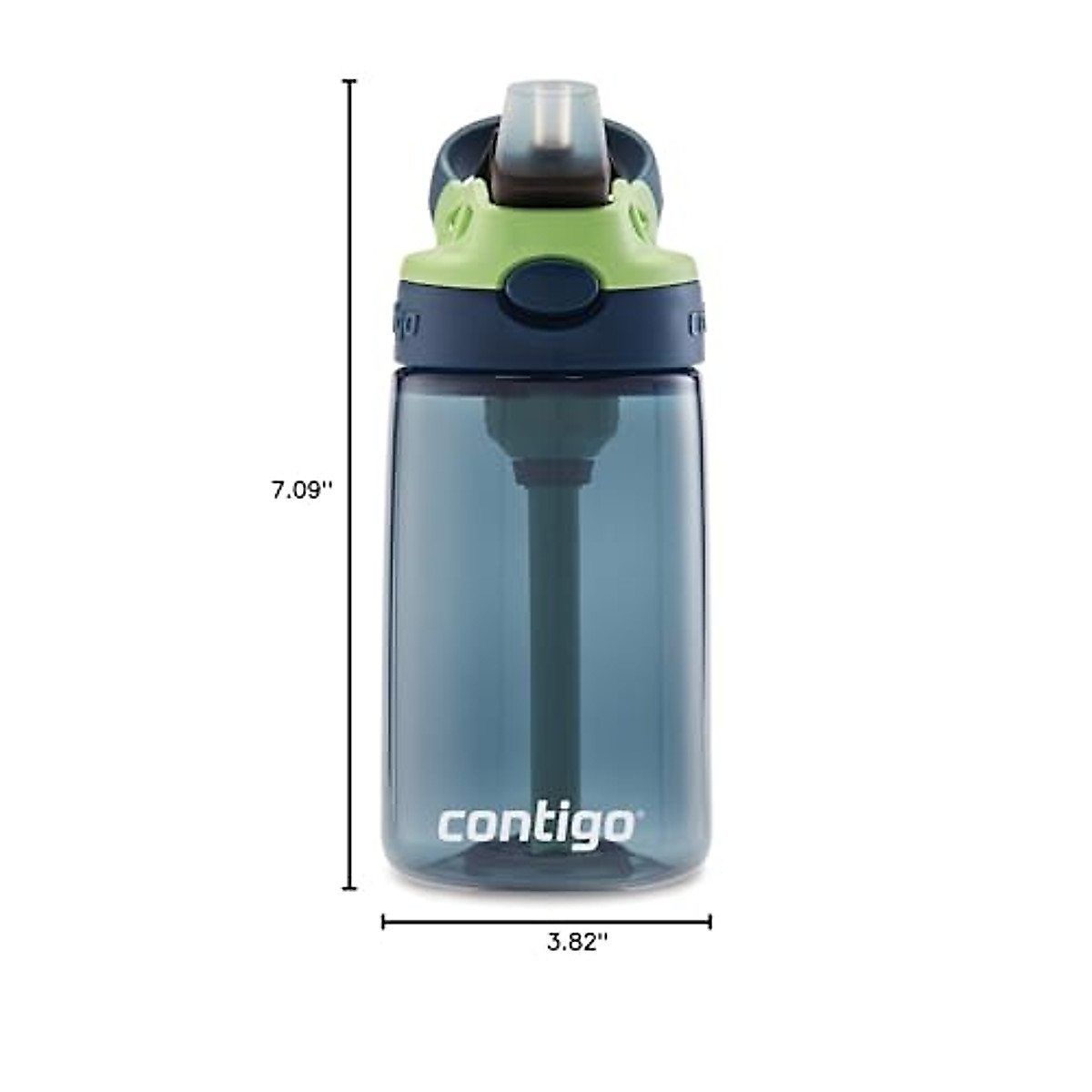 Contigo AUTOSPOUT Camping Hydration Water Bottles, 14oz (Pack of 1), Blueberry