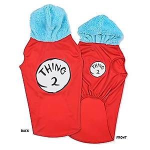 Dr. Seuss for Pets The Cat in The Hat: Halloween Thing 2 Costume- Large | Funny Halloween Costumes for Dogs, Officially Licensed Dr. Seuss Dog Halloween Costume