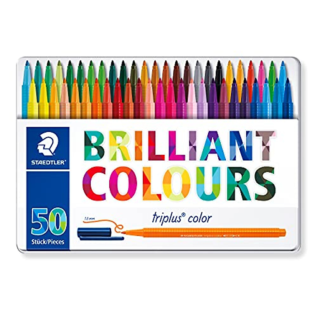 Triplus 323 1.0 mm Colour Fibre Tip Pen - Assorted Colours (Pack of 50)