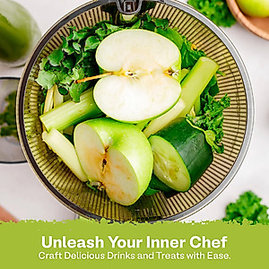 Kuvings AUTO10 Cold Press Juicer White - Hands-Free Masticating Juicer With 240W Motor - Quiet Electric Juicer Machine With 100 Ounce Batching Hopper for Juice, Smoothies, Nut Milk, and Sorbets