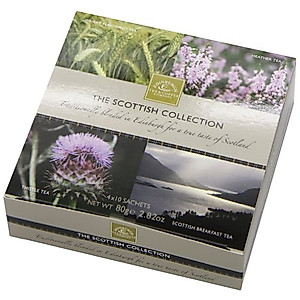 Edinburgh Tea & Coffee Company, The Scottish Collection 4-Flavor Variety Pack, 40-Count Tea Sachets