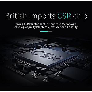 Fineblue F930 Wireless Freedom Business Bluetooth Headset Call Clarity Golden Blue Music No Bound Smart one Drag Two Bluetooth Earphone - Black