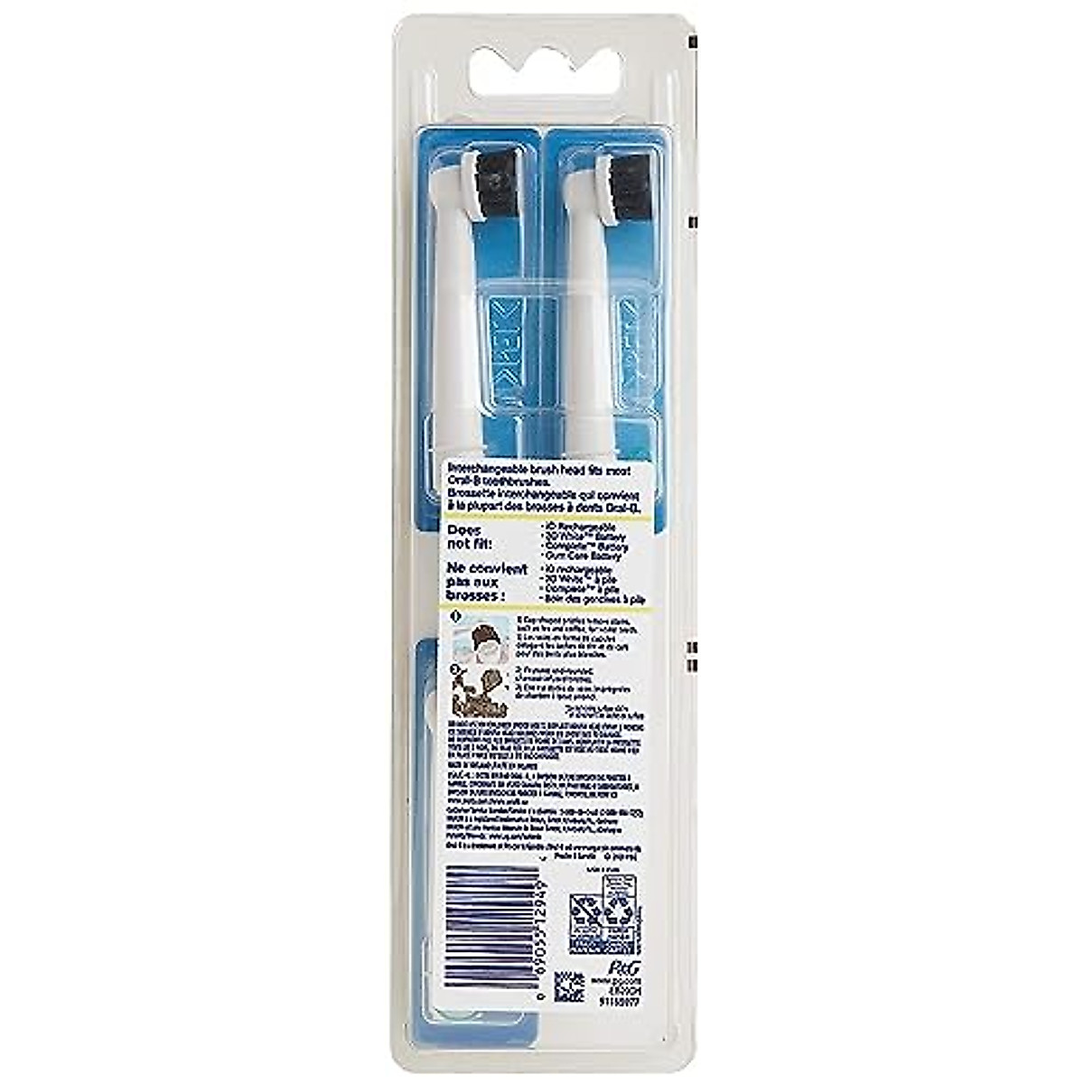 Oral-B Charcoal Electric Toothbrush Replacement Brush Heads Refill, 3 Count