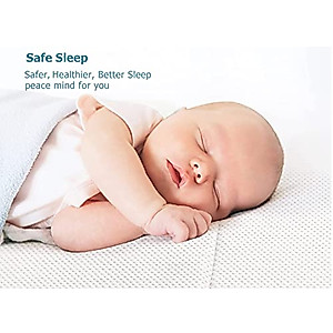 UBBCARE Waterproof Pack and Play Mattress, Portable Crib Mattress for Babies and Toddlers, Memory Foam 38 X 26 X 3 Inches Dual Sided Mattress, Washable Cover & Storage Bag