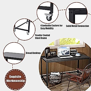 Goplus Computer Desk, Black