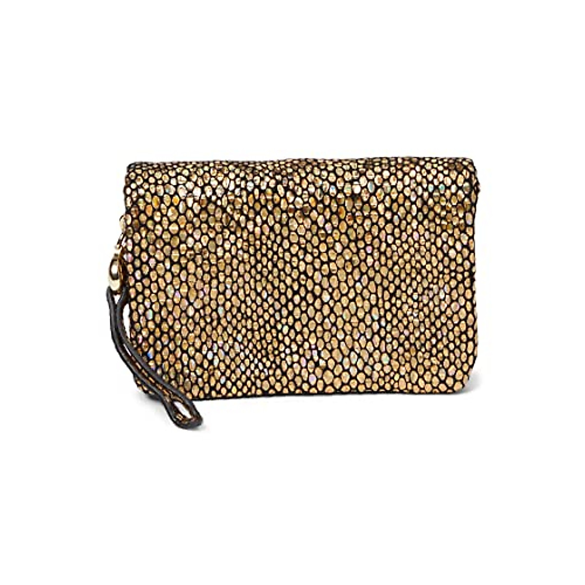 HOBO Eliza Small Zip Around Wallet For Women - Leather Construction With Interior Key Clip, Functional and Charming Wallet Disco Print One Size One Size