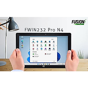 Fusion5 10" Windows 11 FWIN232 PRO N4120 Intel Quad-Core Ultra Slim Windows Tablet PC - 6GB RAM, 128GB Storage, 1920x1200 FHD Display, USB 3.0, Micro HDMI, 5MP & 2MP Cameras, Expandable M.2 Storage