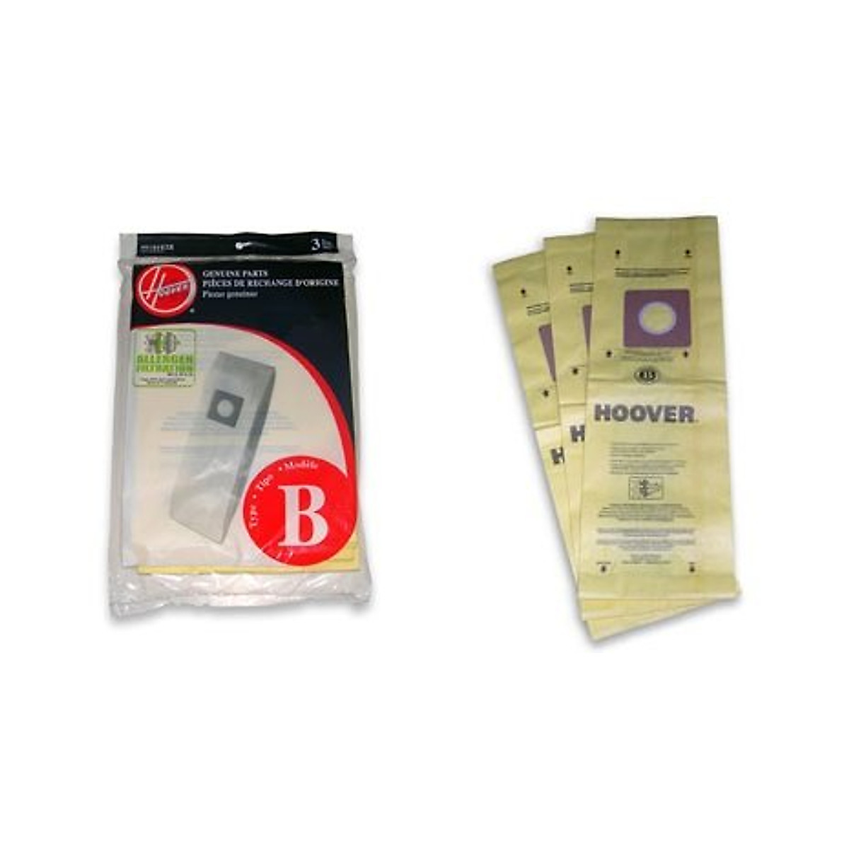 Hoover B Standard filtration Vacuum Bags 4010102B, 4010103B - Genuine