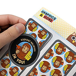 Bigfoot Believes in You Funny Humor Set of 3 Glossy Laminated Bookmarks