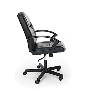 OFM Essentials Collection Executive Office Chair, Bonded Leather, in Black