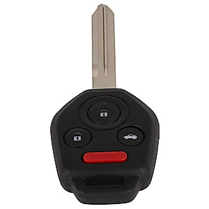 ZENITHIKE Replacement Keyless Entry for Smart Proximity Remote Key Fob 4 btn with Key Uncut Blade for Subaru Tribeca 08-10 for Subaru Legacy 08-09 for Subaru Outback CWTWBU766 X 1 Ship from USA