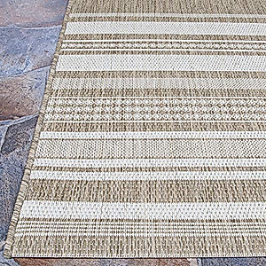 Couristan Gazebo Area Runner Rug 2'3" x 7'10" Champagne-Taupe