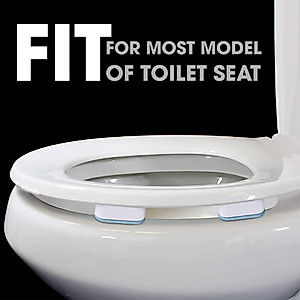 Strongest Adhesive Toilet Seat Bumper Replacement Kit for Bidet, Blue Bottom Universal Toilet Lid Bumper Rubber for Families, Hotels, Hospitals, School Toilet Seats (6 Pack)