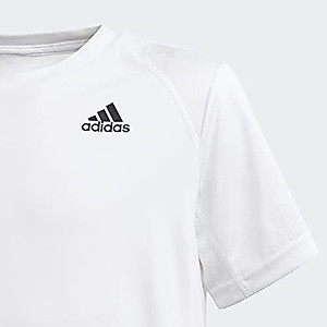 adidas Club Tennis 3-Stripes Tee, Boys//Black, Medium