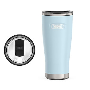 THERMOS ICON SERIES, Stainless Steel Cold Tumbler with Slide Lock, 24 Ounce, Glacier