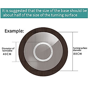 16inch Kitchen Dining Table Lazy Susan Ball Bearing Aluminum Heavy Duty Turntable Ring Round Swivel Plate Hardware Smooth & Quiet For Glass Granite Or Wood Kitchen Ding Table 20inch 24inch