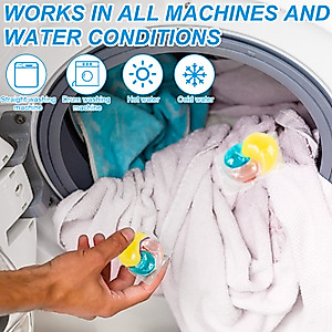 3-in-1 Laundry Pods with Softener & Scent Booster, 10x Free Power Soap Pods Laundry Detergent, Long Lasting Fresh Scent, High Efficiency (HE), 25 Count